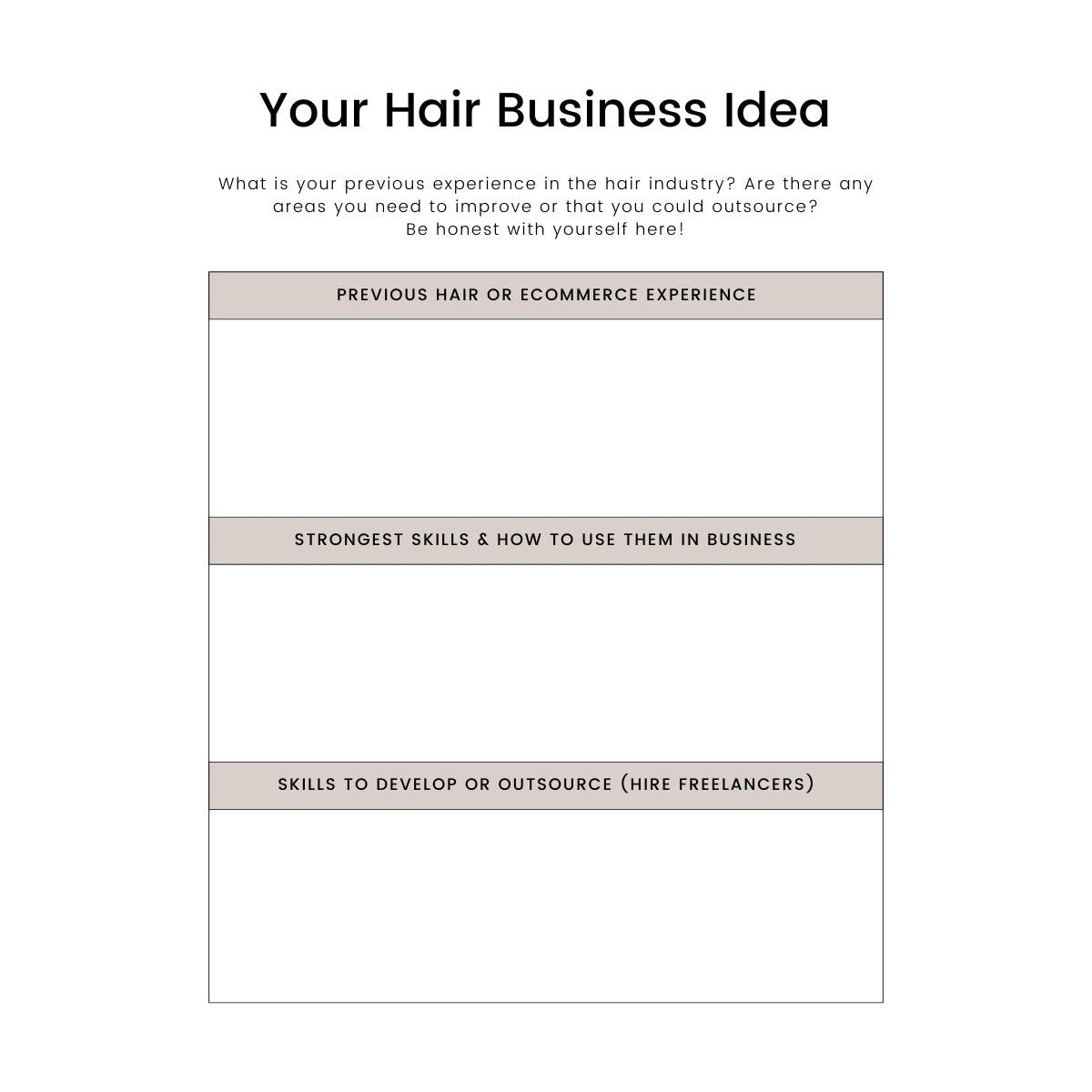 Hair Business Planner | Guide to Start a Hair Extension Business – Hair ...